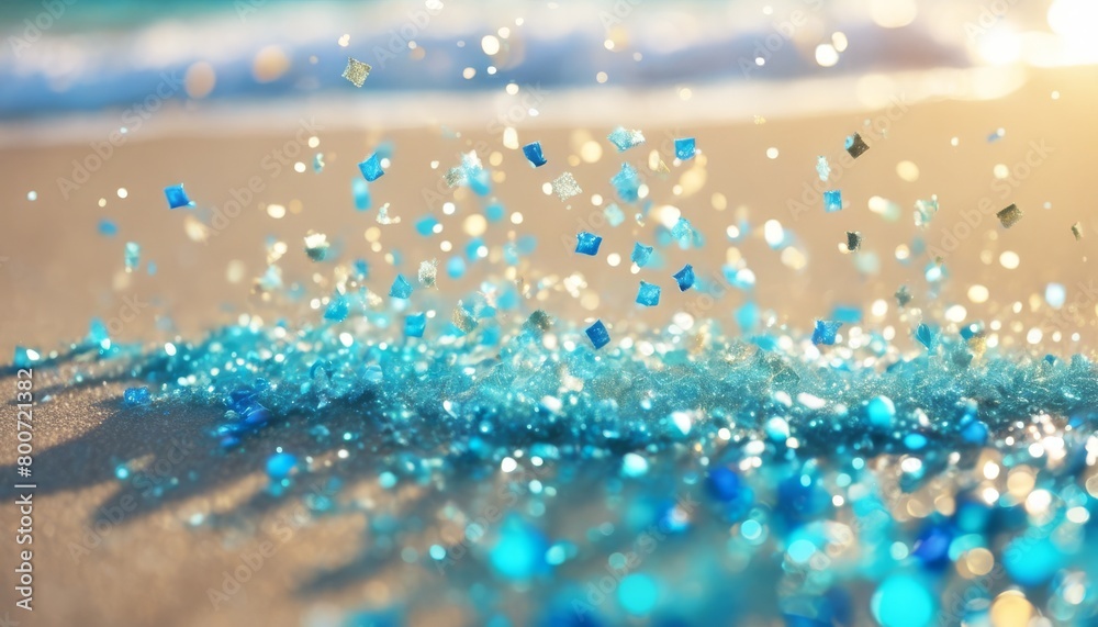 'party ocean glitter pool birthday sea background beach mermaid Blue ...