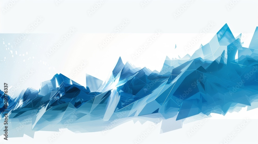 A simple yet striking graphic design featuring a single jagged line in ...