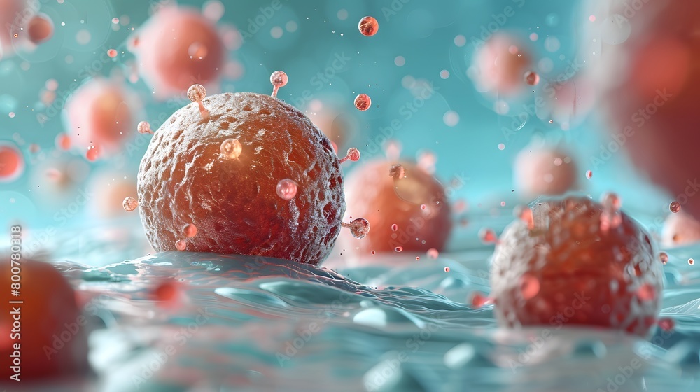 Rendering of a 3D concept for an oncology treatment that effectively ...