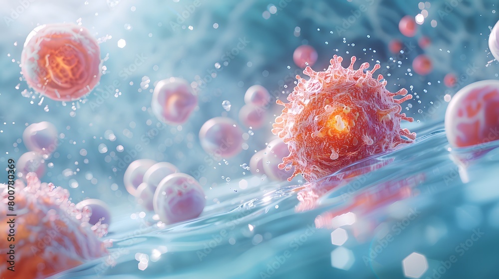 Rendering of a 3D concept for an oncology treatment that effectively ...