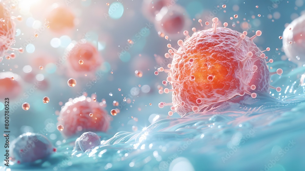 Rendering of a 3D concept for an oncology treatment that effectively ...