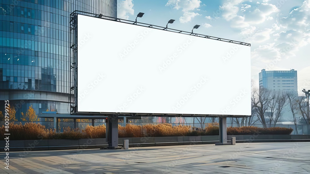 Art Exhibition Billboard Mockup Photo of a billboard promoting an art ...