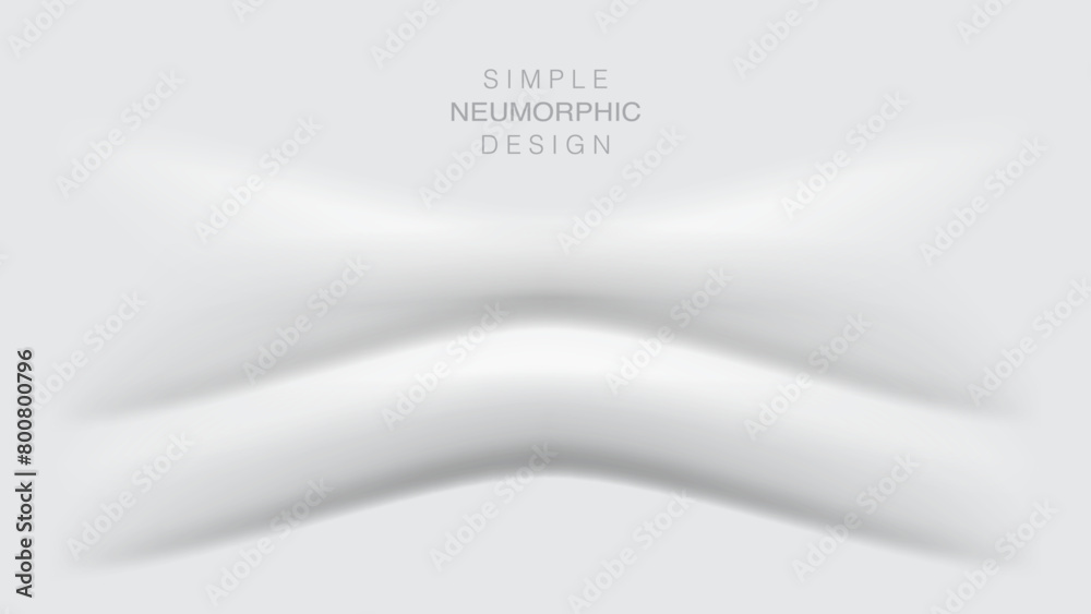 Neomorphism and Neumorphism design style liquid plastic interface ...