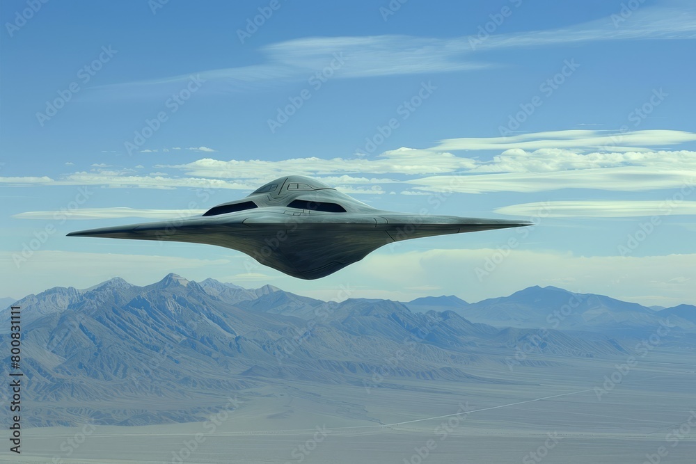 Unidentified Aircraft in The Skies Above Area 51, Captured in Flight ...