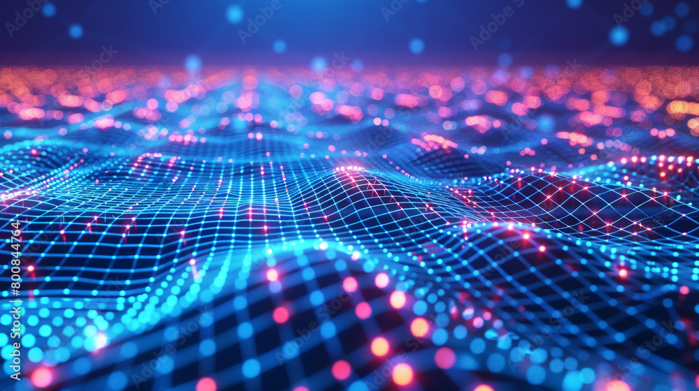 Representation of a supercomputer's processing power, with ...