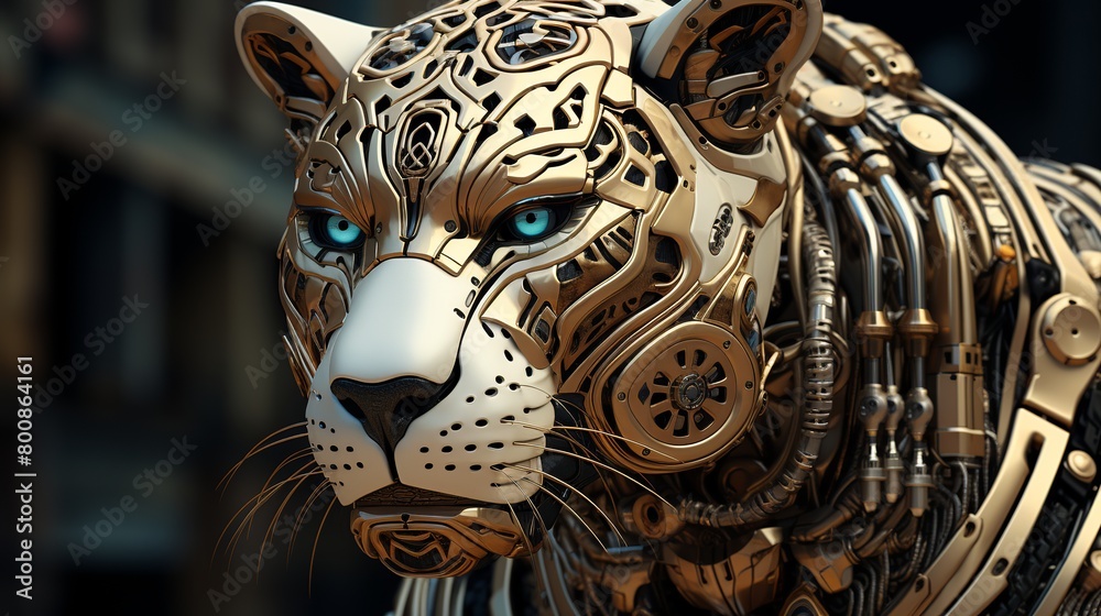 In the observation deck spectators gasp as a robotic grizzly and a ...