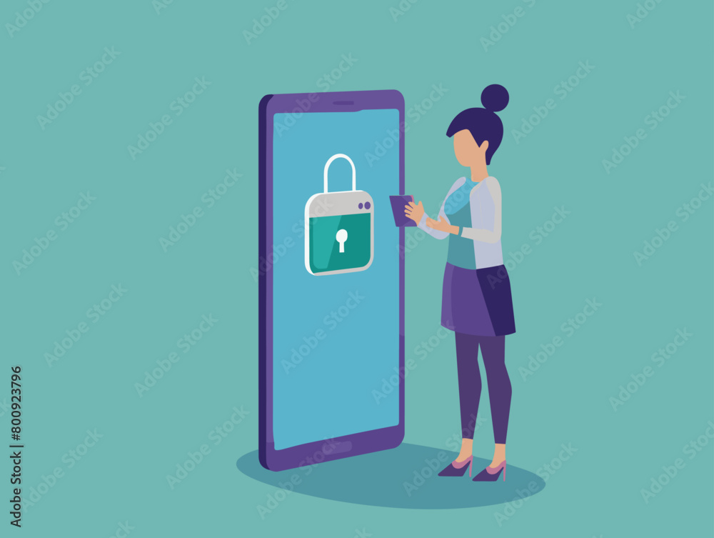 wither background, A person using a security token for two-factor ...