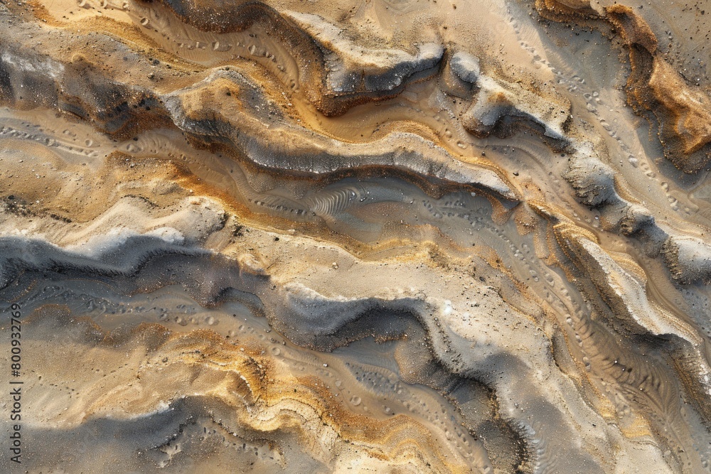 From above, the sandy terrain reveals its mathematical secrets, each ...