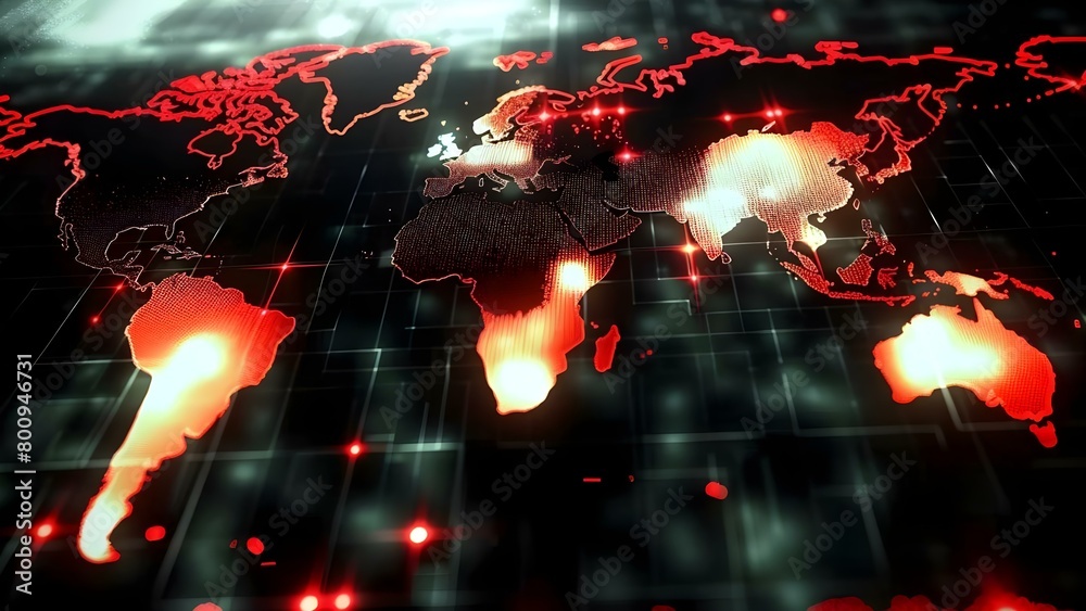 Blockchain network global map overlay for visualization and analysis ...
