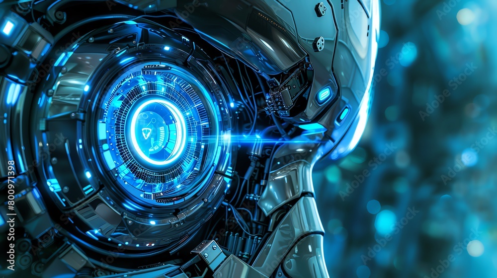 Immerse viewers in a futuristic world with a worms-eye view of robotic ...