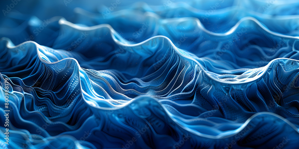 Blue abstract liquid wave background flowing liquid 3d background blue ...