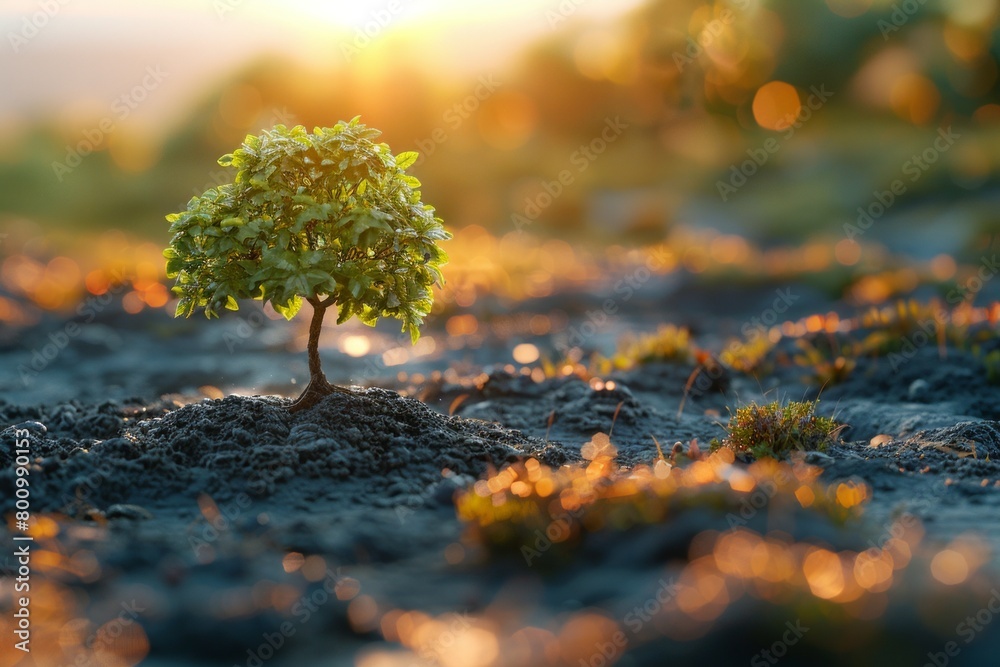Visualization of ESG in green energy, sustainable industry practices ...