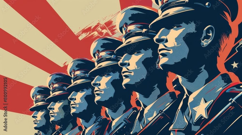 Pop Art of War Bonds propaganda posters, featuring bold colors, iconic ...