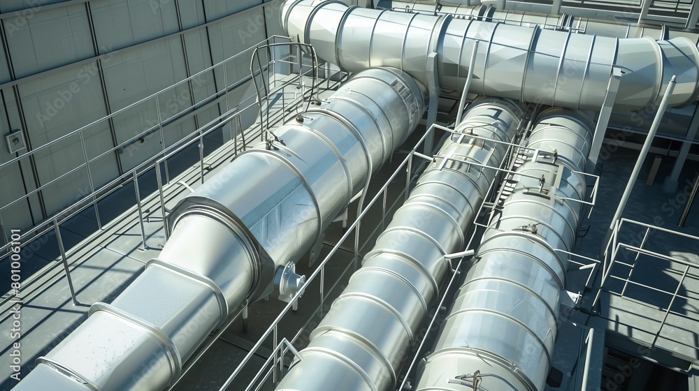 Climate Innovation: Direct Air Capture Pipes in Industrial Setting ...