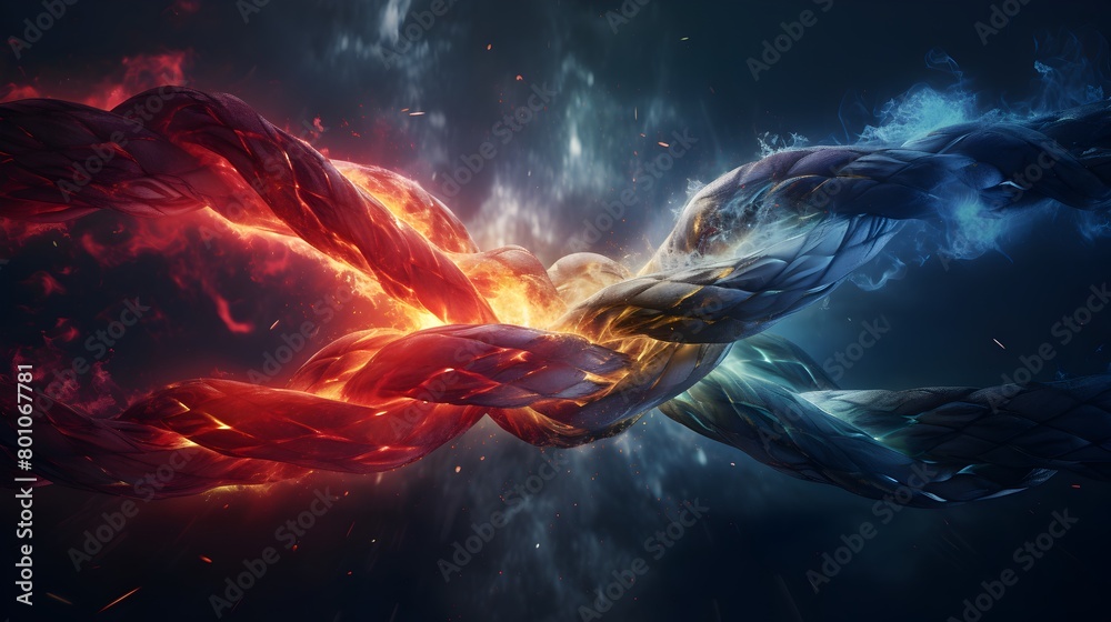 Explore the essence of collaboration and strength through an intricate ...