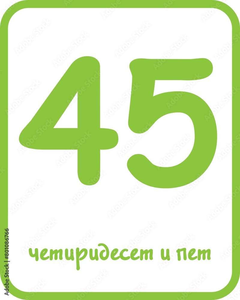 Flashcard Numbers for Kids Flashcard for homeschool, Kindergarten and ...