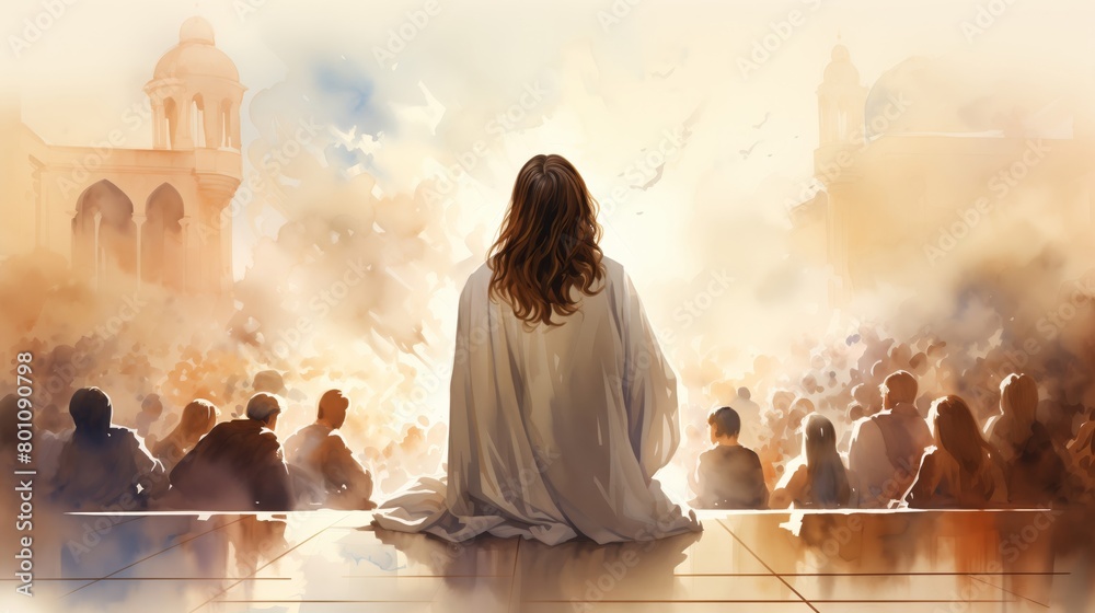 Jesus Christ praying with the believers. Divine Unity: Jesus Christ ...