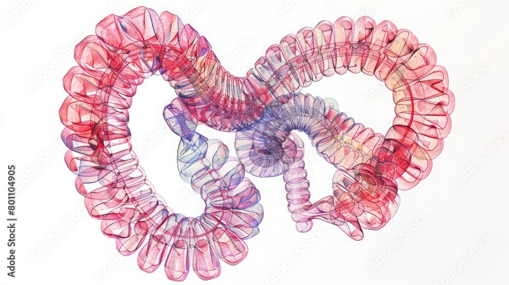 Accurate colon anatomy diagram with key labels like cecum, enhancing ...