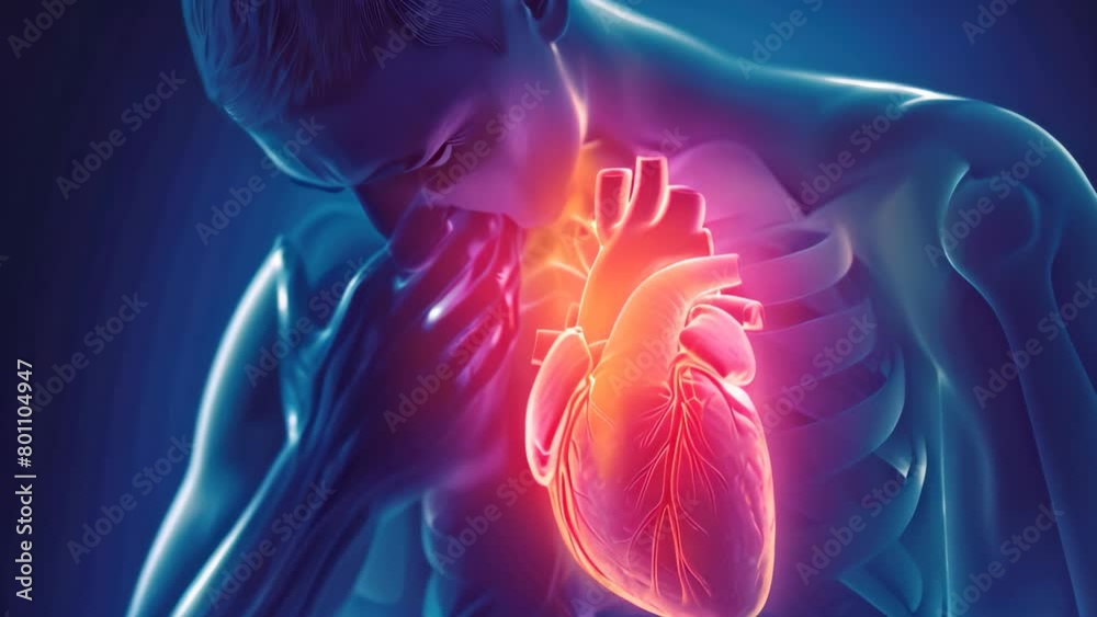 In this captivating photo, a mans chest reveals a clear view of his ...