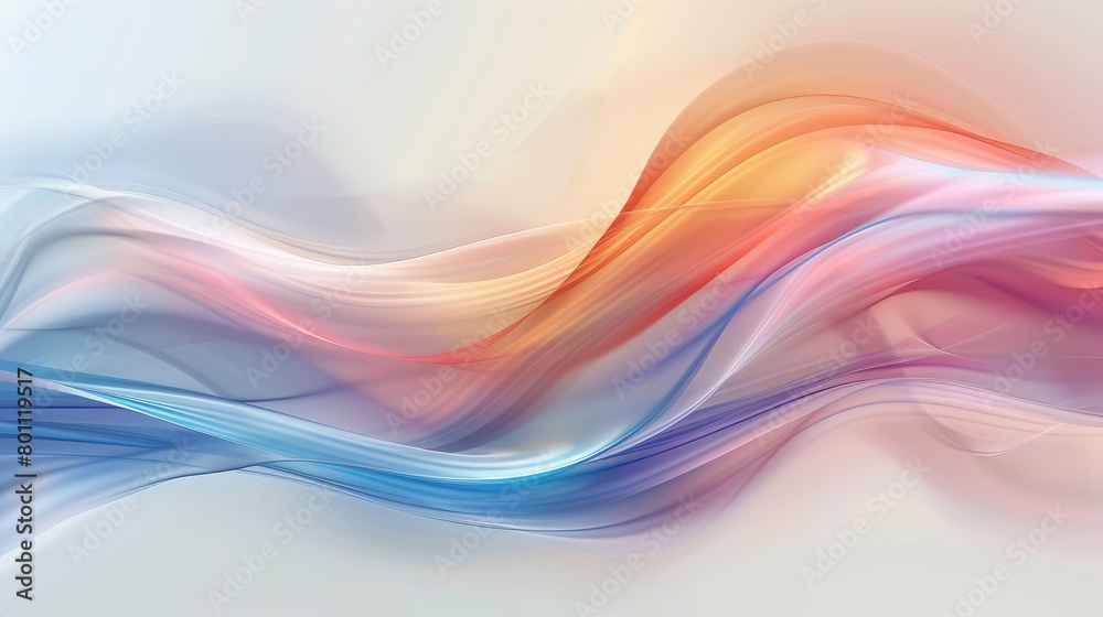 Smooth blur wave background, color flow concept on grey, Subtle ...