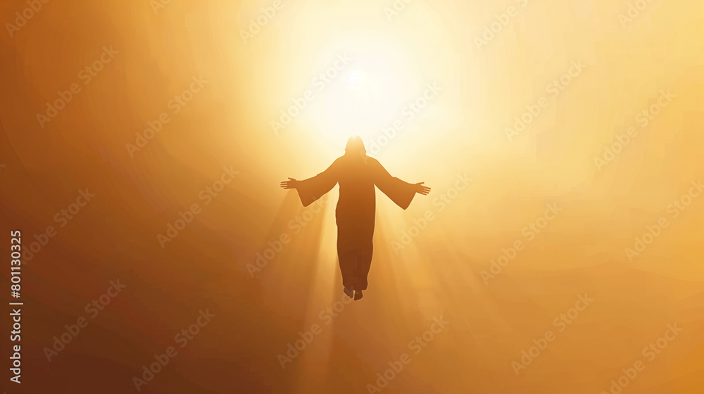 Ascension of Jesus Christ with divine spiritual light, Resurrection day ...