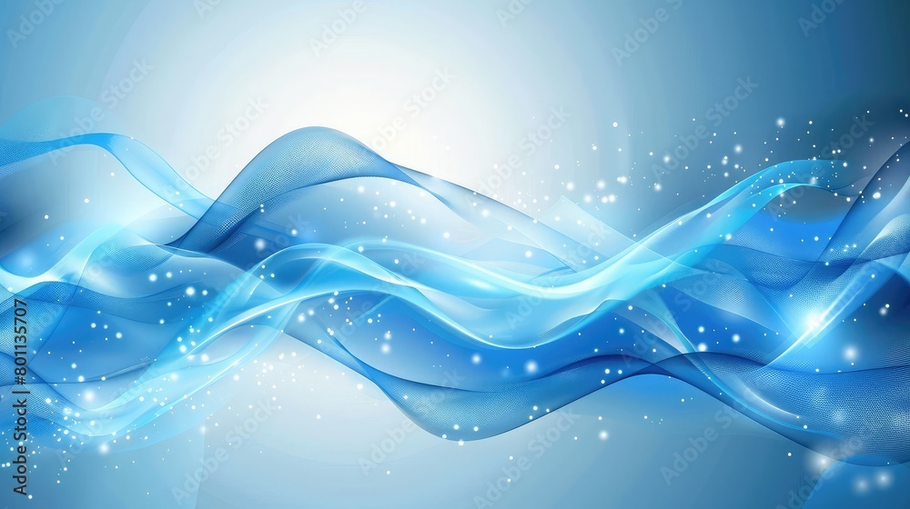 Abstract blue vector background with wave,Artistic blue background, a ...