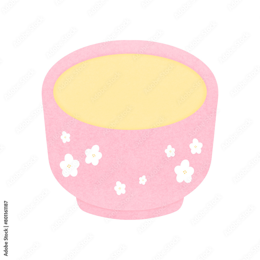 Steamed Eggs Cartoon illustration Chawanmushi Cartoon illustration Egg ...