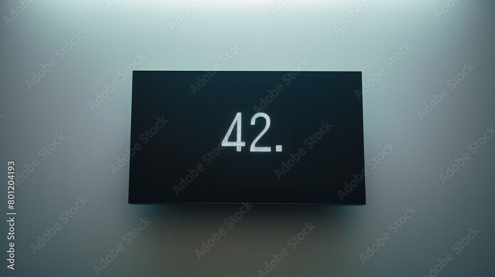 Foto de Countdown Timer: Digital Clock Displaying a 42 Seconds ...