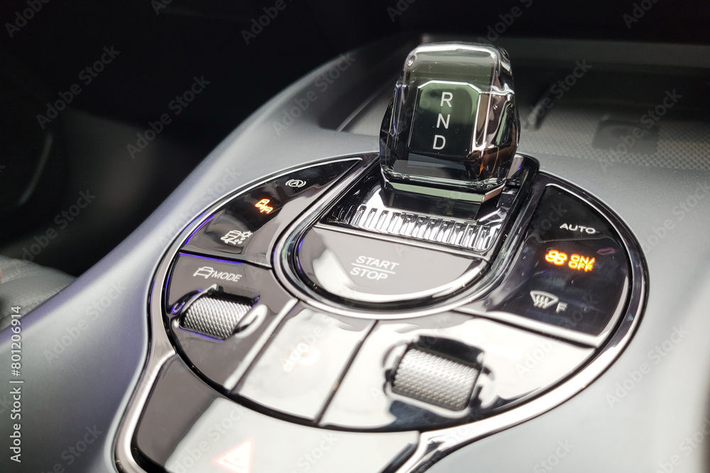 Penang, Malaysia - 30 Apr 2024: BYD Auto EV interior design. BYD "Build ...