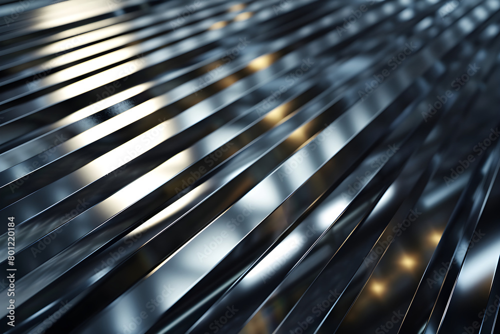 Steel profile sheet. Abstract background with corrugated metal panel ...