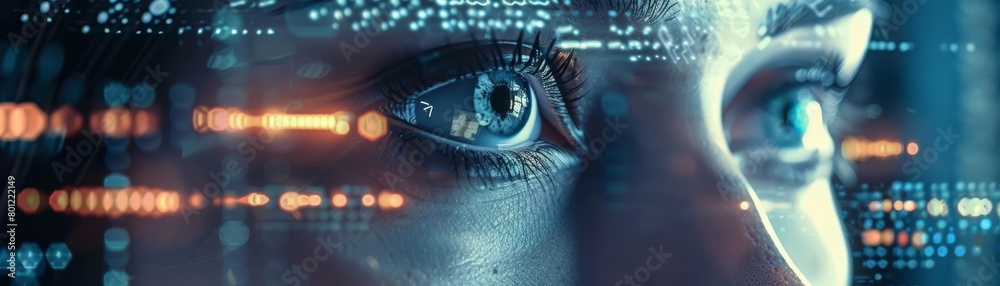 Enhance the human eye with digital augmentation. The eye should be able ...