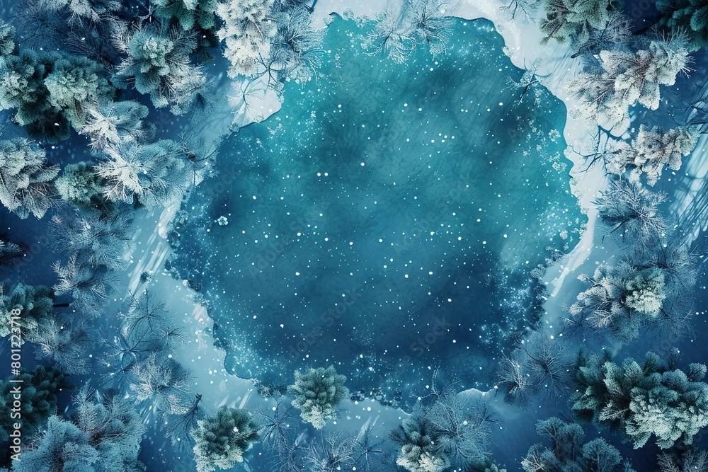 DnD Battlemap Frozen Lake Battlemap - Simplistic snowy battle map for ...