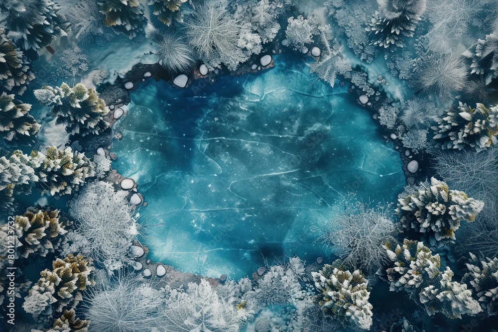 DnD Battlemap Frozen Lake Map for Battle - A detailed battle map on a ...