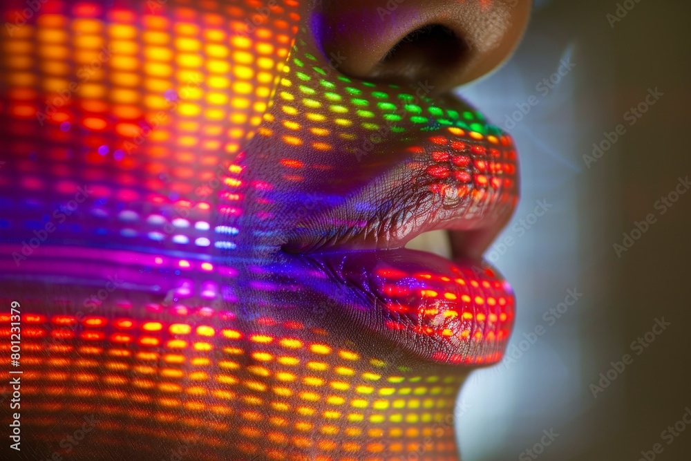 Angela rehn s neon pop cyber beauty photography collection with ...