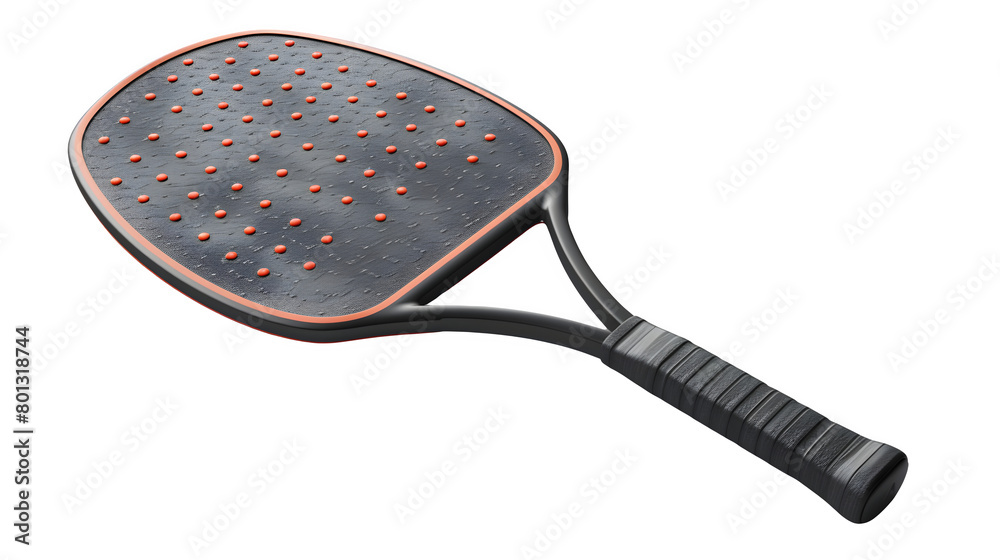 Paddleball Racket Mockup with Perforated Surface for Sports and ...