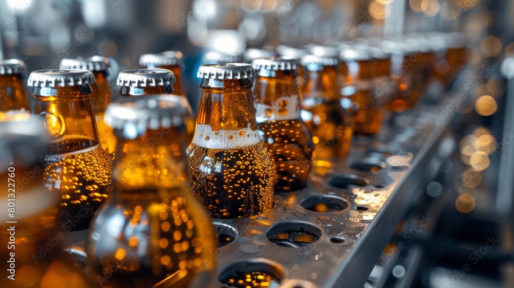 Carbonation and Packaging: A real photo shot capturing the carbonation ...