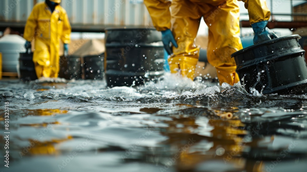 Chemical Neutralization: A real photo shot capturing the chemical ...