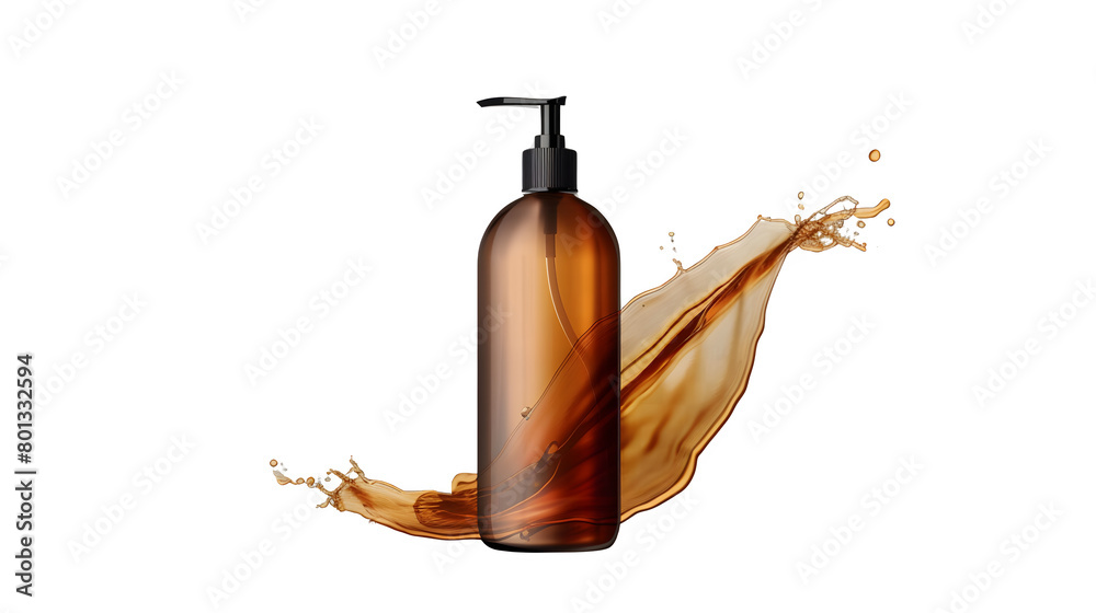 Vanilla-Flavored Body Wash Bottle Mockup for Personal Care, Isolated on ...