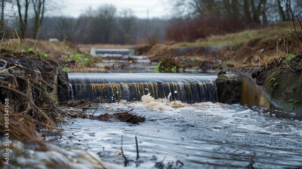Water Remediation: A real photo shot capturing water remediation ...