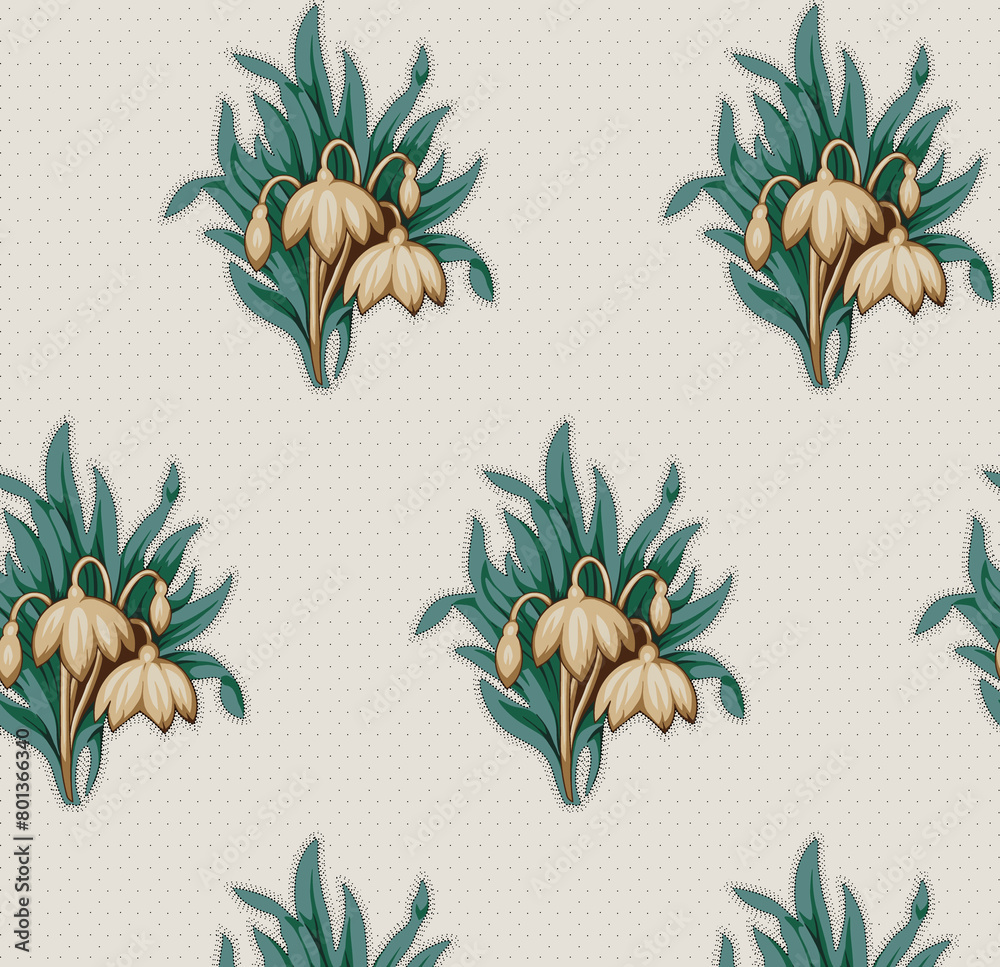 seamless floral pattern Indian chintz pattern for design prints Stock ...