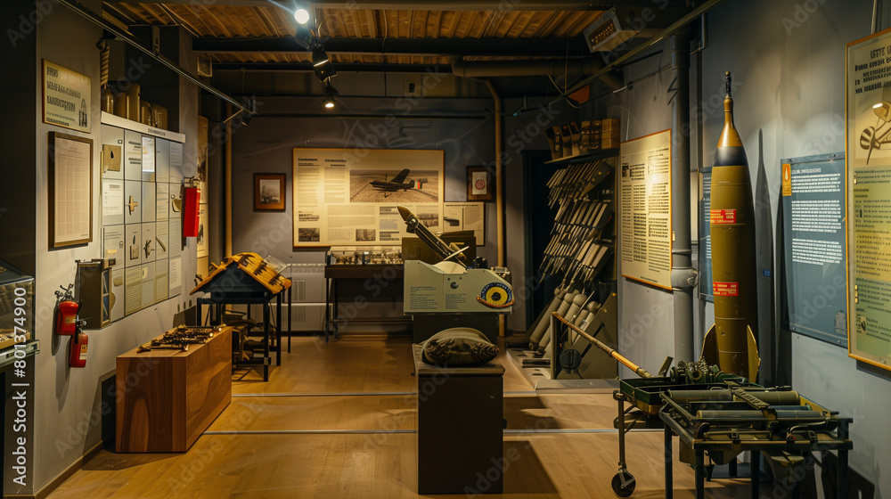Foto de Military Museum - Inside a museum with an unexploded ordnance ...