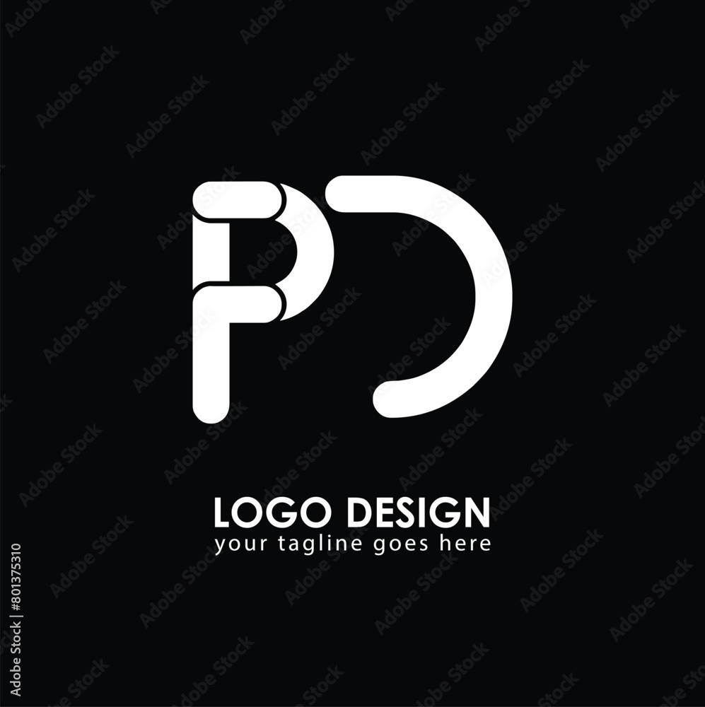 PD PD Logo Design, Creative Minimal Letter PD PD Monogram Stock Vector ...