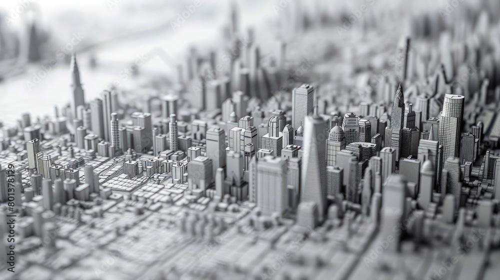 Transform the concept of a bustling cityscape into a mind-bending ...