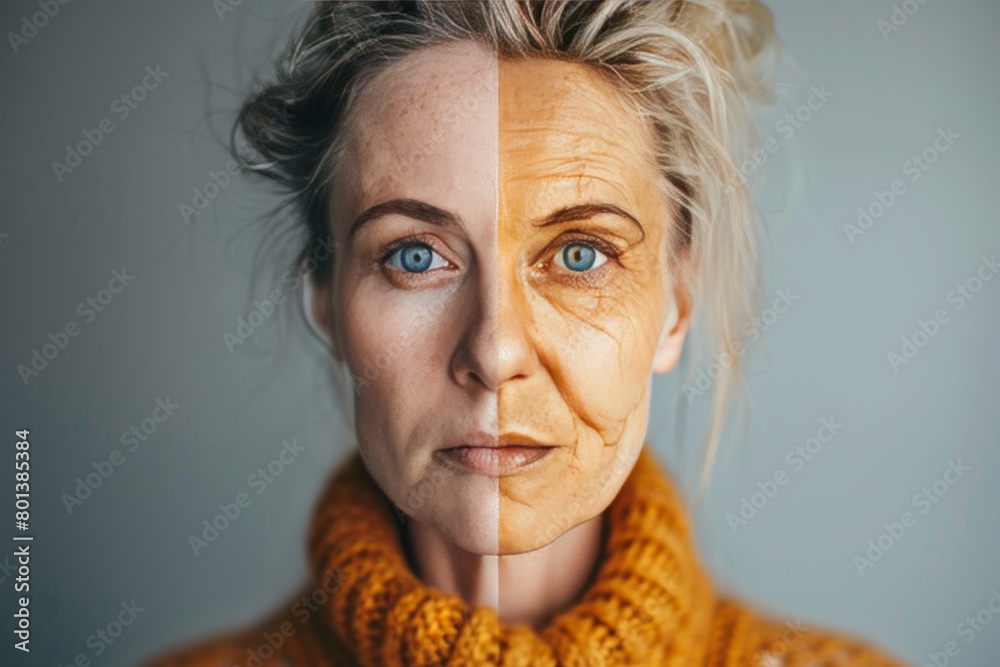 Aging split representation by beauty regimen: effects on facial skin ...