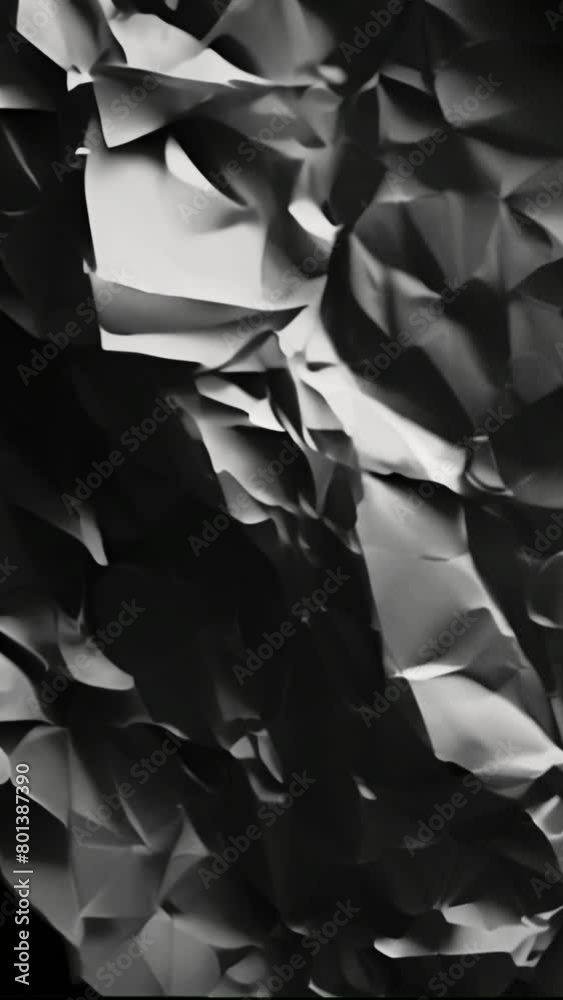 Vertical Black crumbled paper background texture. Black crumpled paper ...