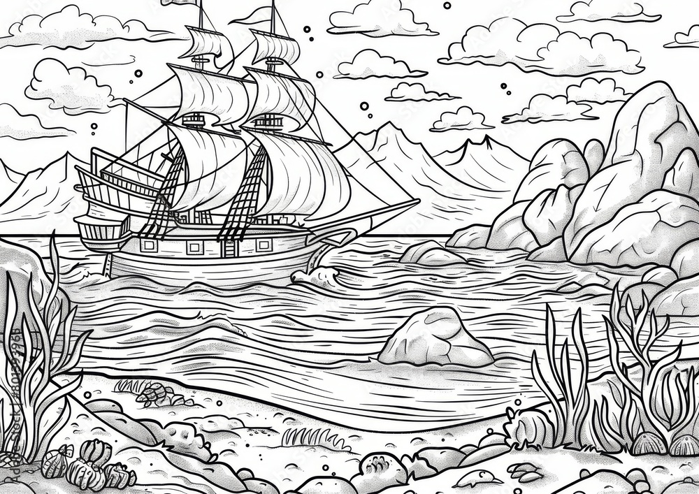 oin the adventure with this exciting number 1 to 9 coloring page ...