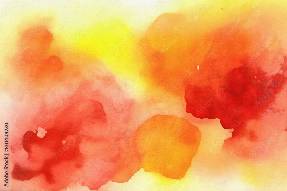 Vibrant watercolor painting on wet paper captures fluidity with rich ...