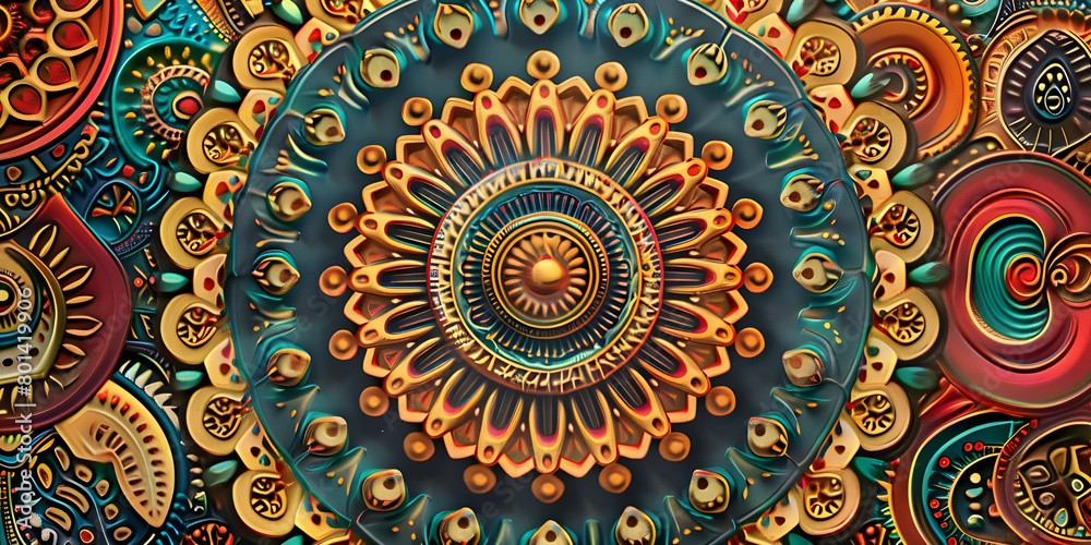 Vintage Vedic: Colorful Mandala Art for an Ancient Background, Ancient ...