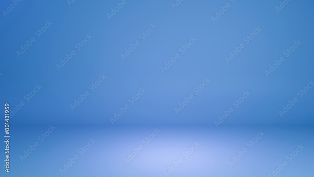 Abstract empty blue studio background. Scene for advertising, showcase ...