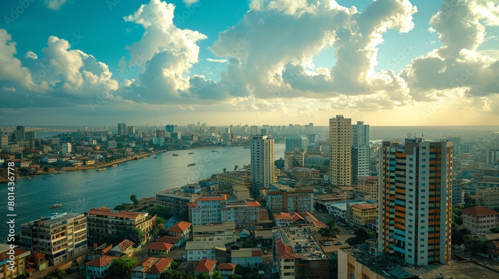 Dar es Salaam Urban Expansion Skyline Stock Photo | Adobe Stock